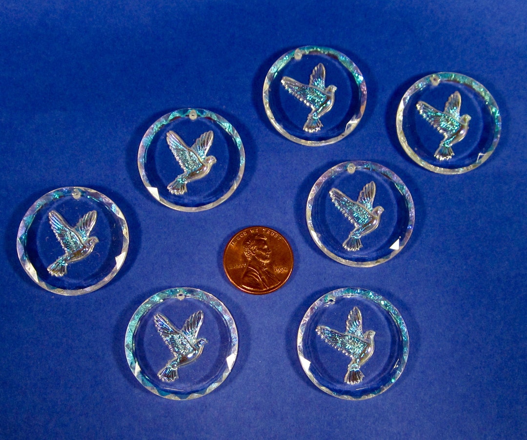 Pendant Dove of Peace Handmade Glass Stone 30mm Crystal Dove Crystal ...
