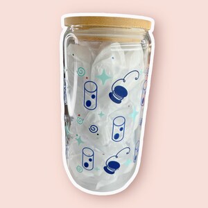 Glass Can With Straw Anime Theme Anime Lover Gift for Anime Lover Gift ...