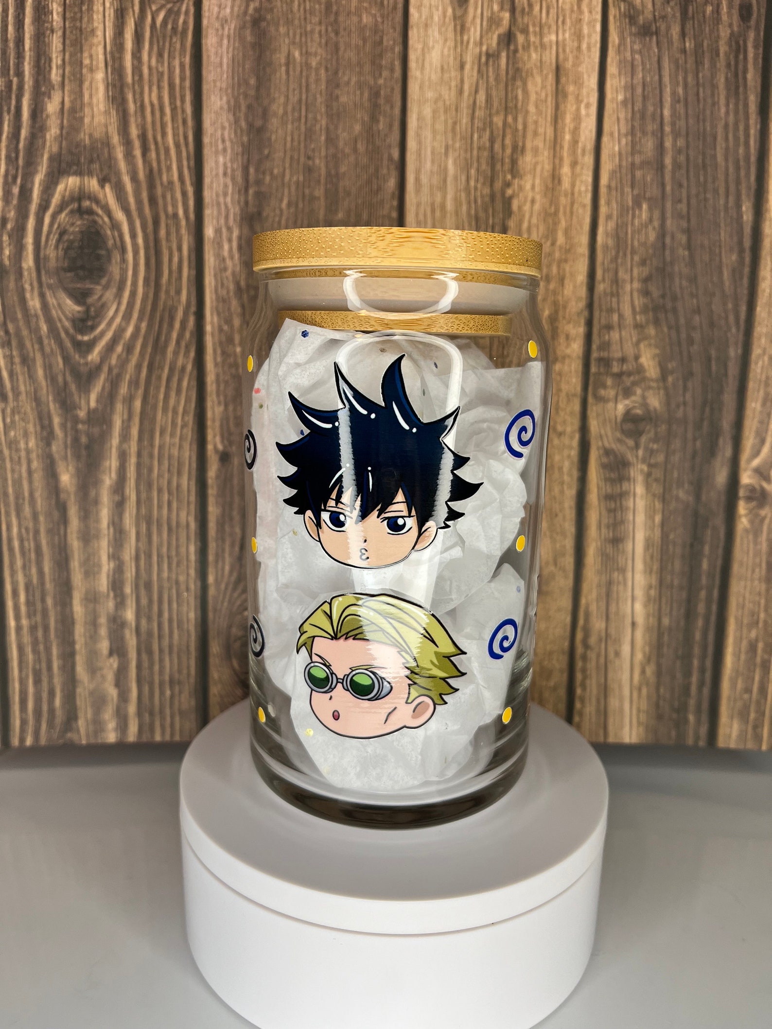 Glass Can Cup Drinking Glass Anime Cup Anime Lover Glass Cups Glasses ...