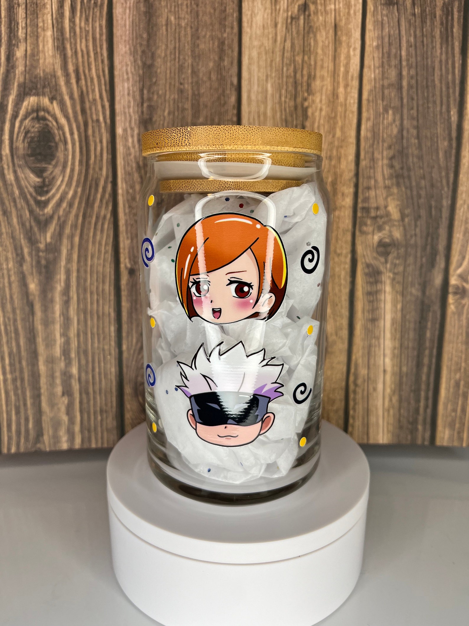 Glass Can Cup Drinking Glass Anime Cup Anime Lover Glass Cups Glasses ...