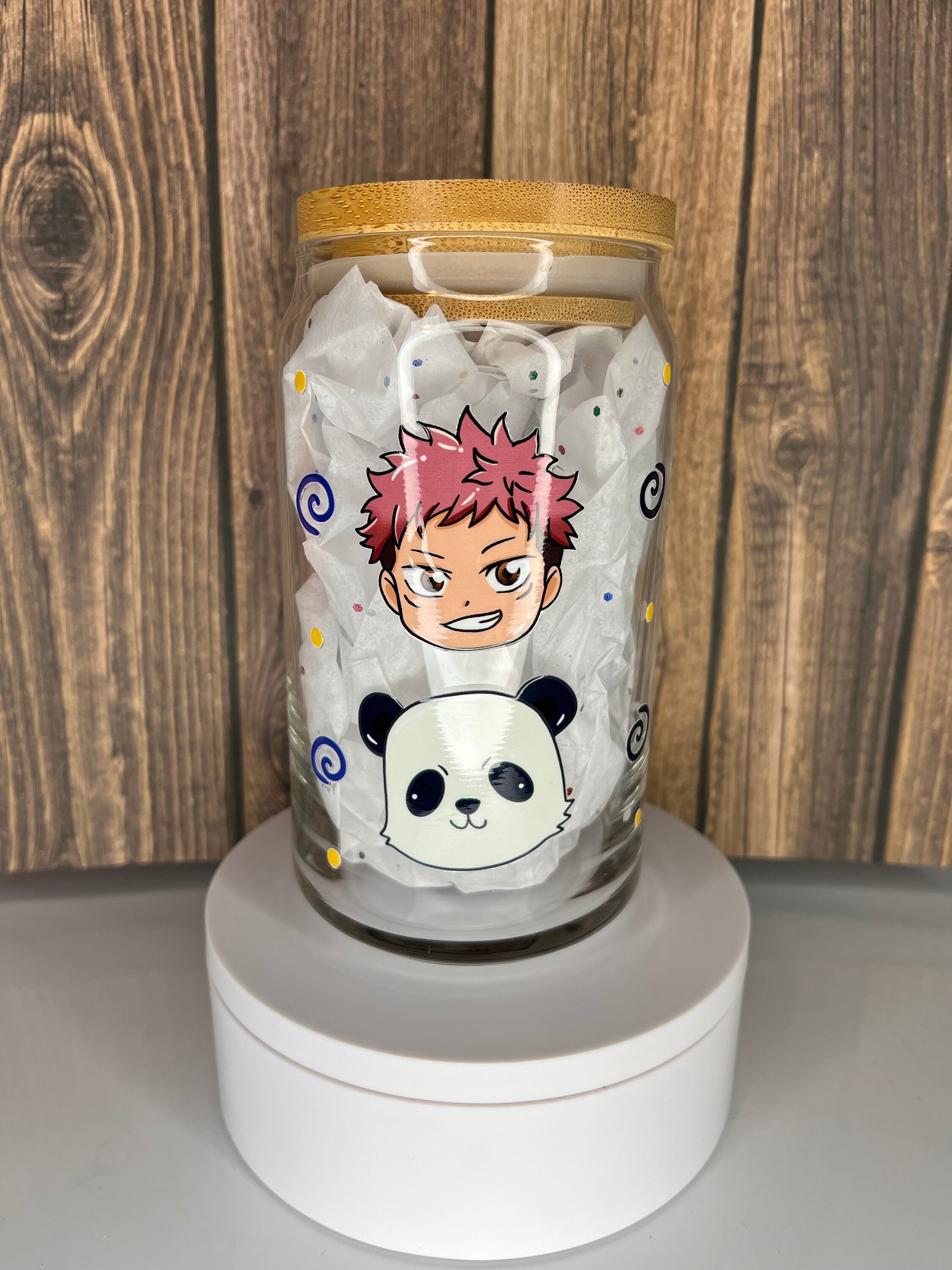 Glass Can Cup Drinking Glass Anime Cup Anime Lover Glass Cups Glasses ...