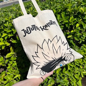 Anime Man Tote Bag Anime Boy Blue Tote Bag Anime Tote Bag Anime Gift ...