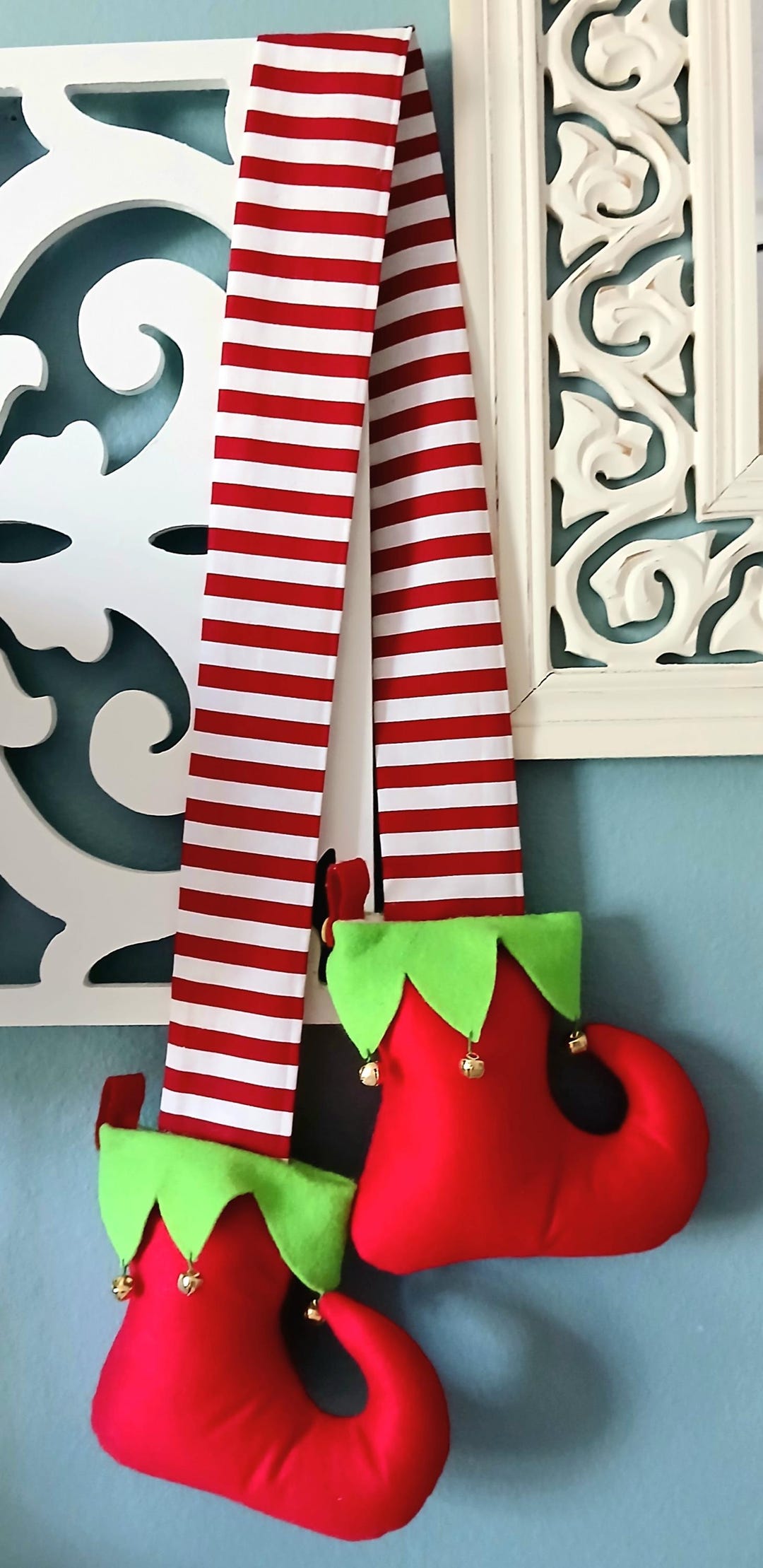 Elf Legs. Christmas Tree Elf Legs. Elf Legs Christmas Tree Decoration ...