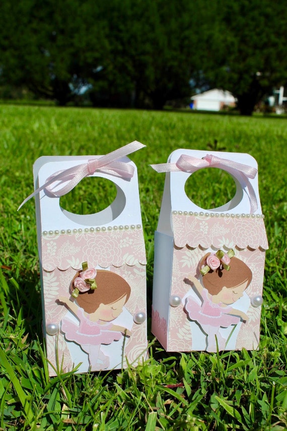 Ballerina Themed Party favor boxes . Set 12 favor boxes | Etsy