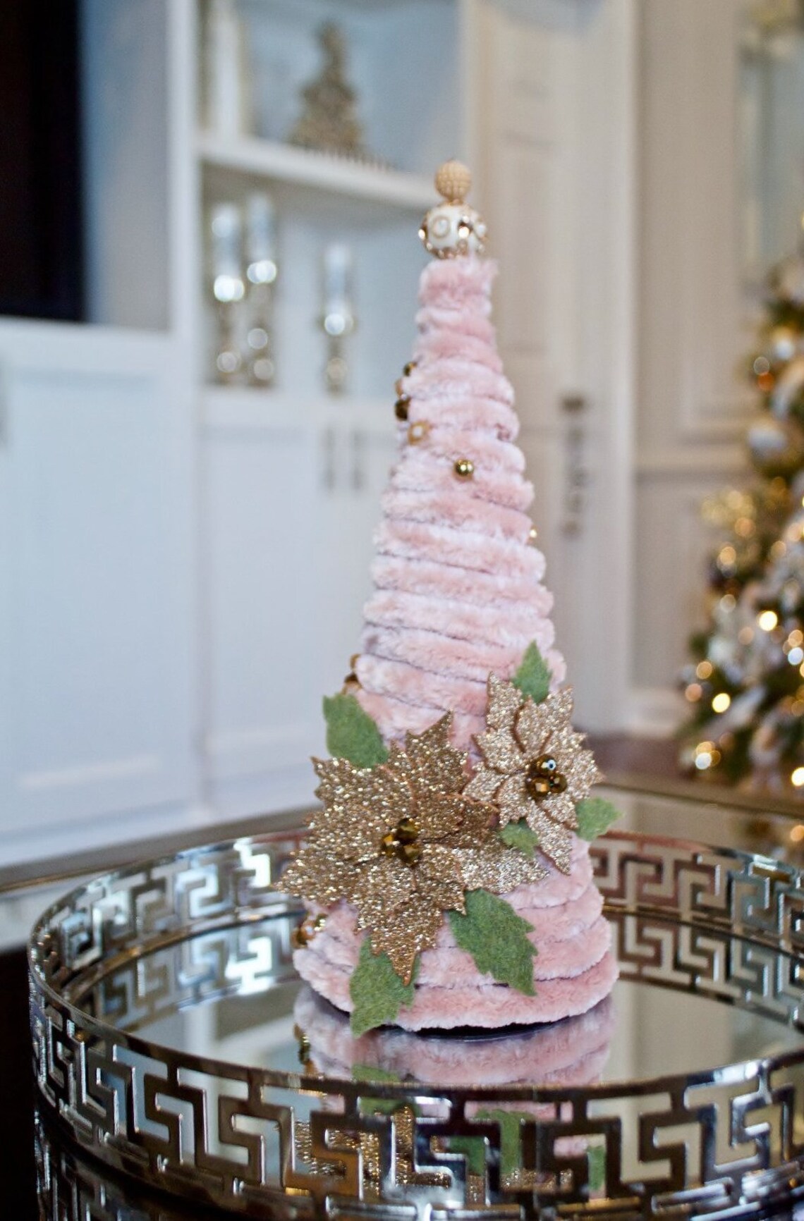 Velvet Trees Set of 3. Mantel Christmas Decoration. Glam Style - Etsy