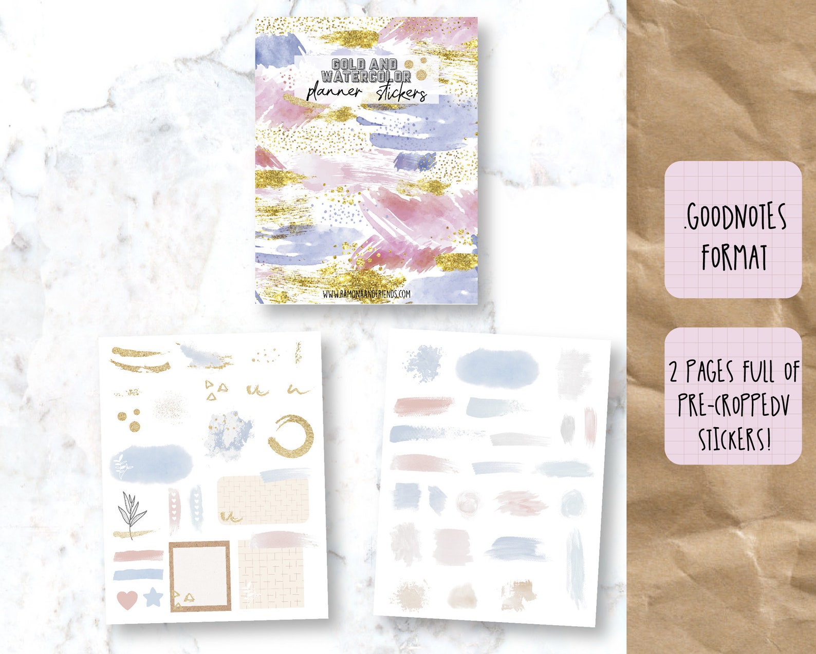 COD1191 Goodnotes stickers/aesthetic digital stickers / | Etsy