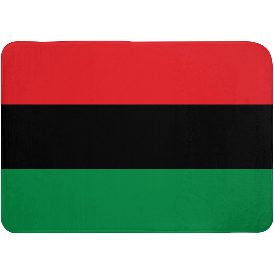 Pan African RBG Flag Bath Mat - Etsy