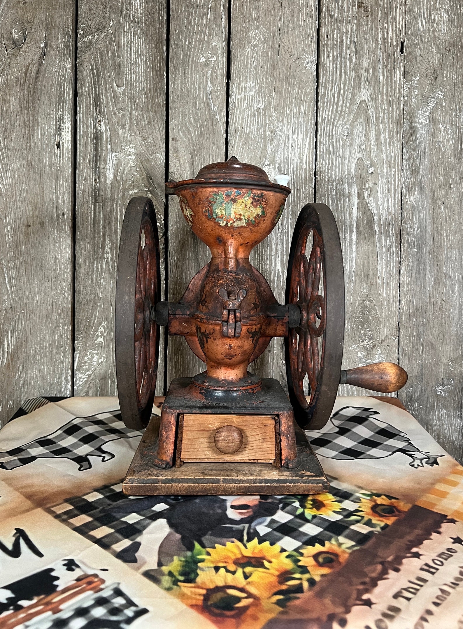 1800s American Enterprise No. 3 Double Wheel Coffee Grinder - Etsy
