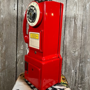 Vintage Automatic Electric 3-slot Rotary Dial Pay Phone Model D-780707 ...