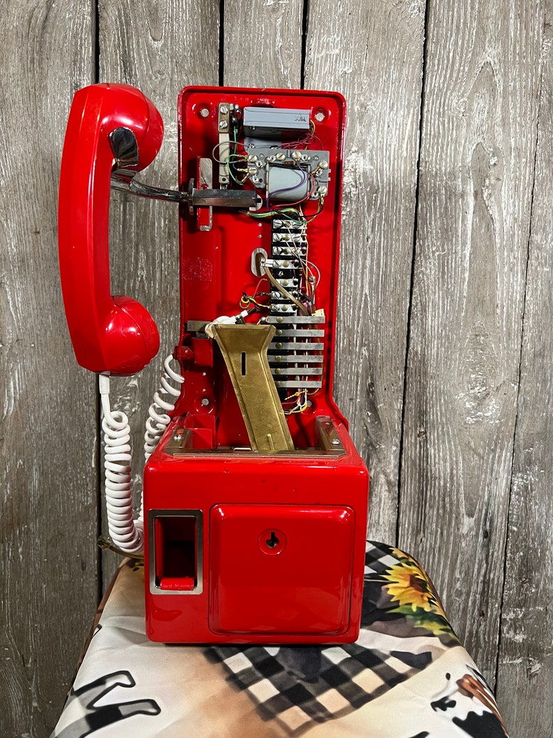 Vintage Automatic Electric 3-slot Rotary Dial Pay Phone Model D-780707 ...