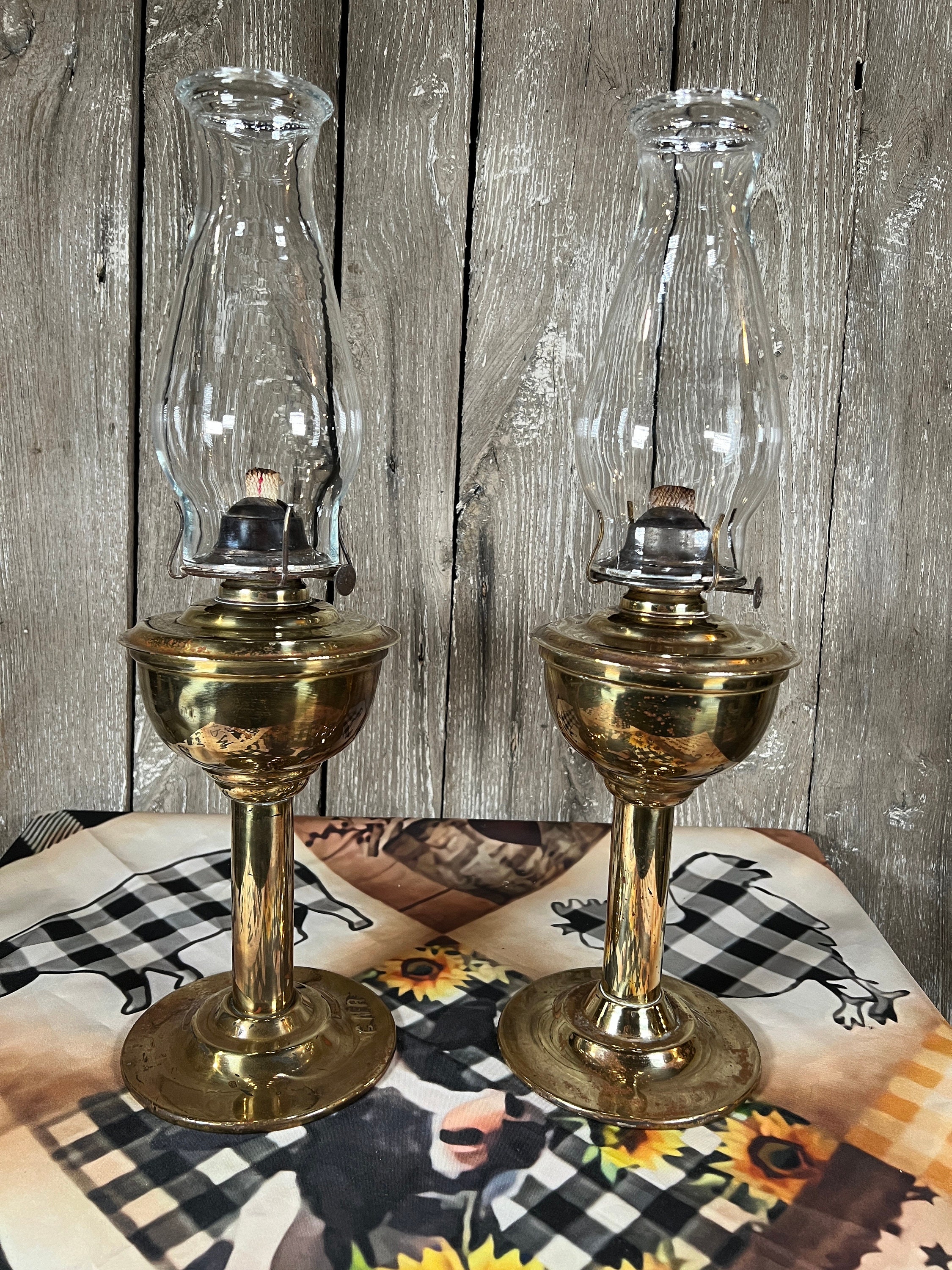 Vintage Canadian National Railway Dining Oil Lamps - Etsy