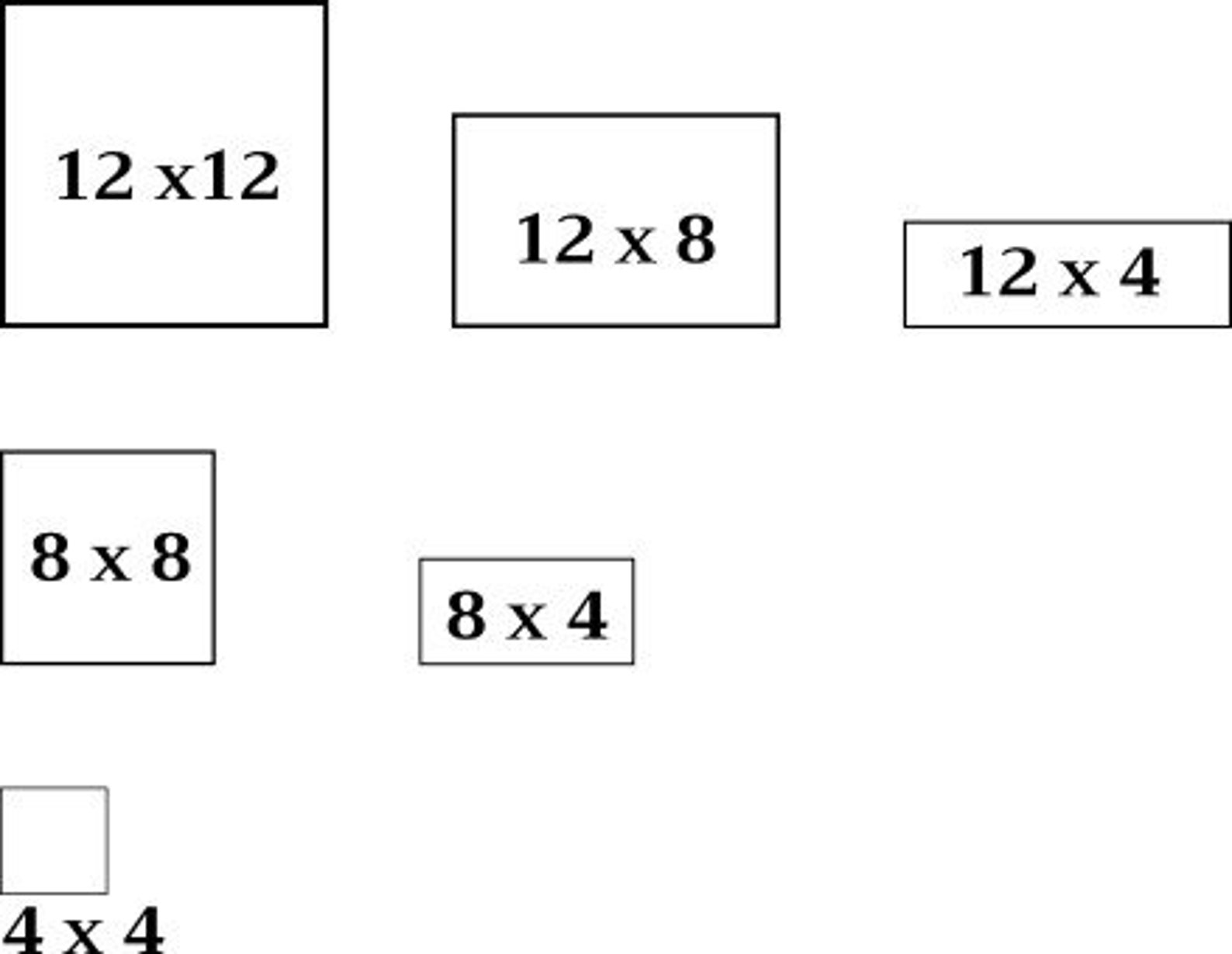 12" Squarecorners Collection -- Six Possible Shapes! - Etsy UK