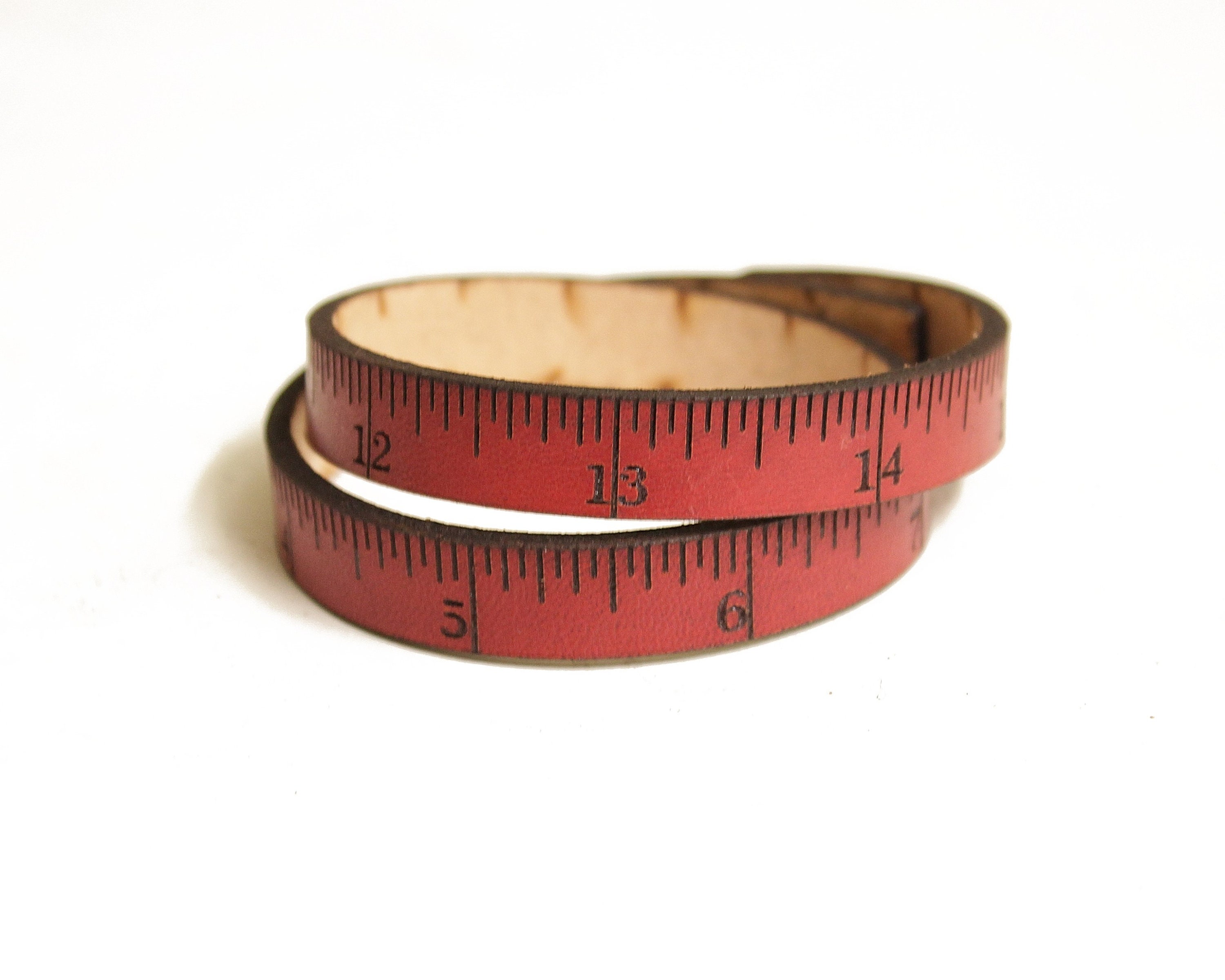 Wrist Ruler Leather Ruler Bracelet Inch Ruler Bracelet - Etsy