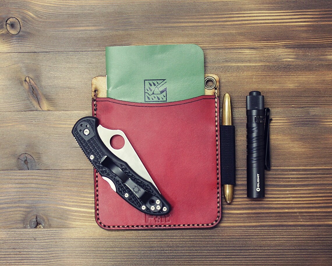 Red Notebook EDC Caddy Edc Organizer Everyday Carry - Etsy