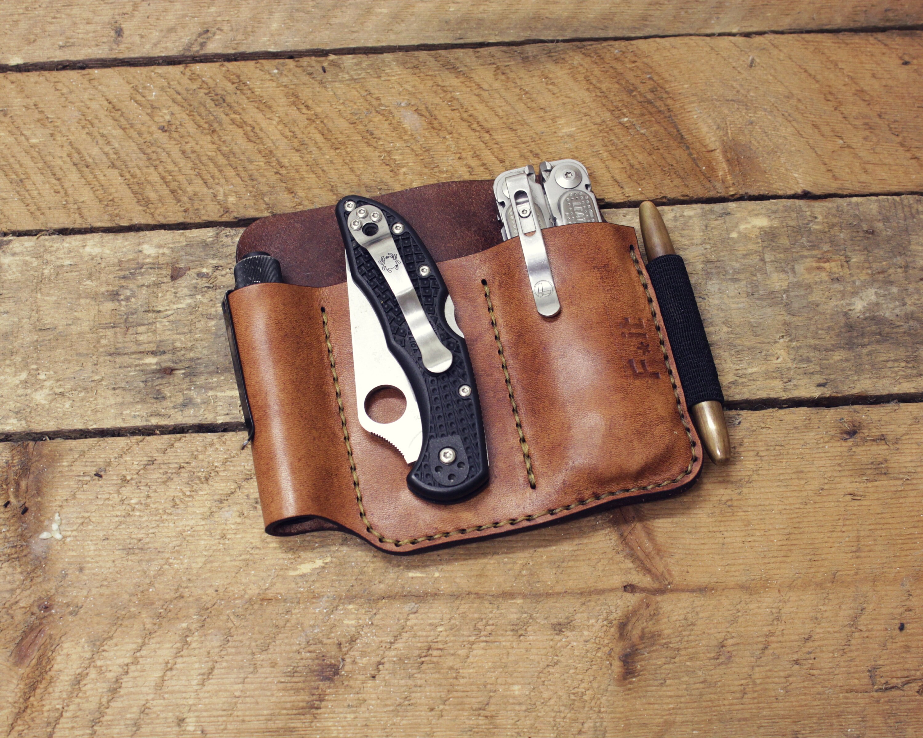 Large Edc Orgaizerxxl Leather Edc Organizer / Edc Organizer - Etsy ...