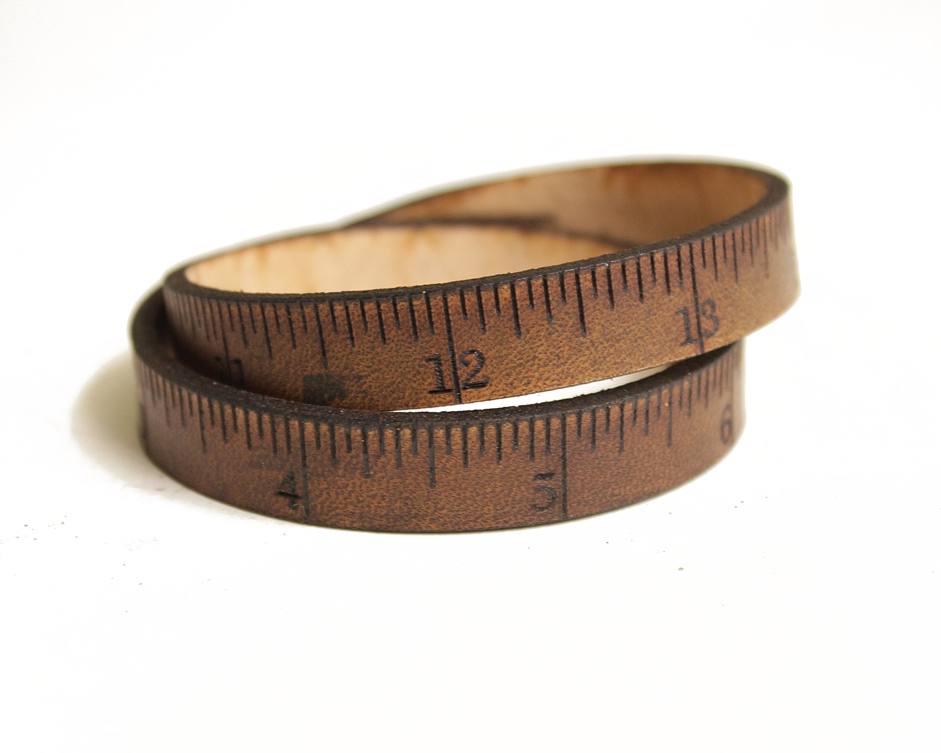 Wrist Ruler Leather Ruler Bracelet Inch Ruler Bracelet - Etsy