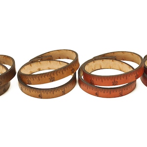 Wrist Ruler, Leather Ruler Bracelet, Inch Ruler Bracelet, Leather ...