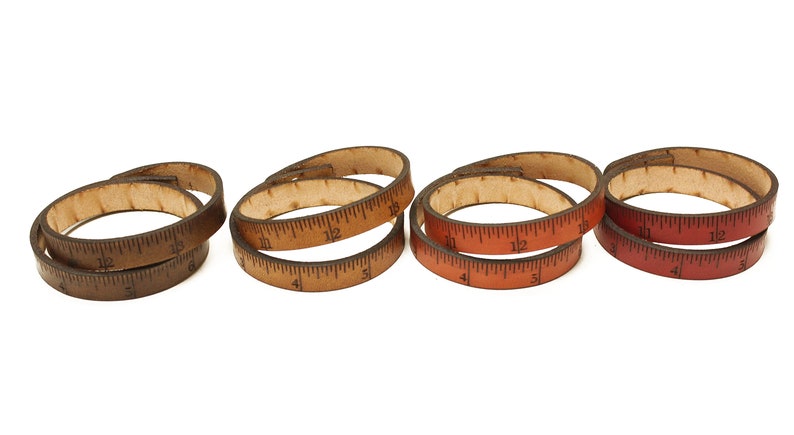 Wrist Ruler Leather Ruler Bracelet Inch Ruler Bracelet - Etsy