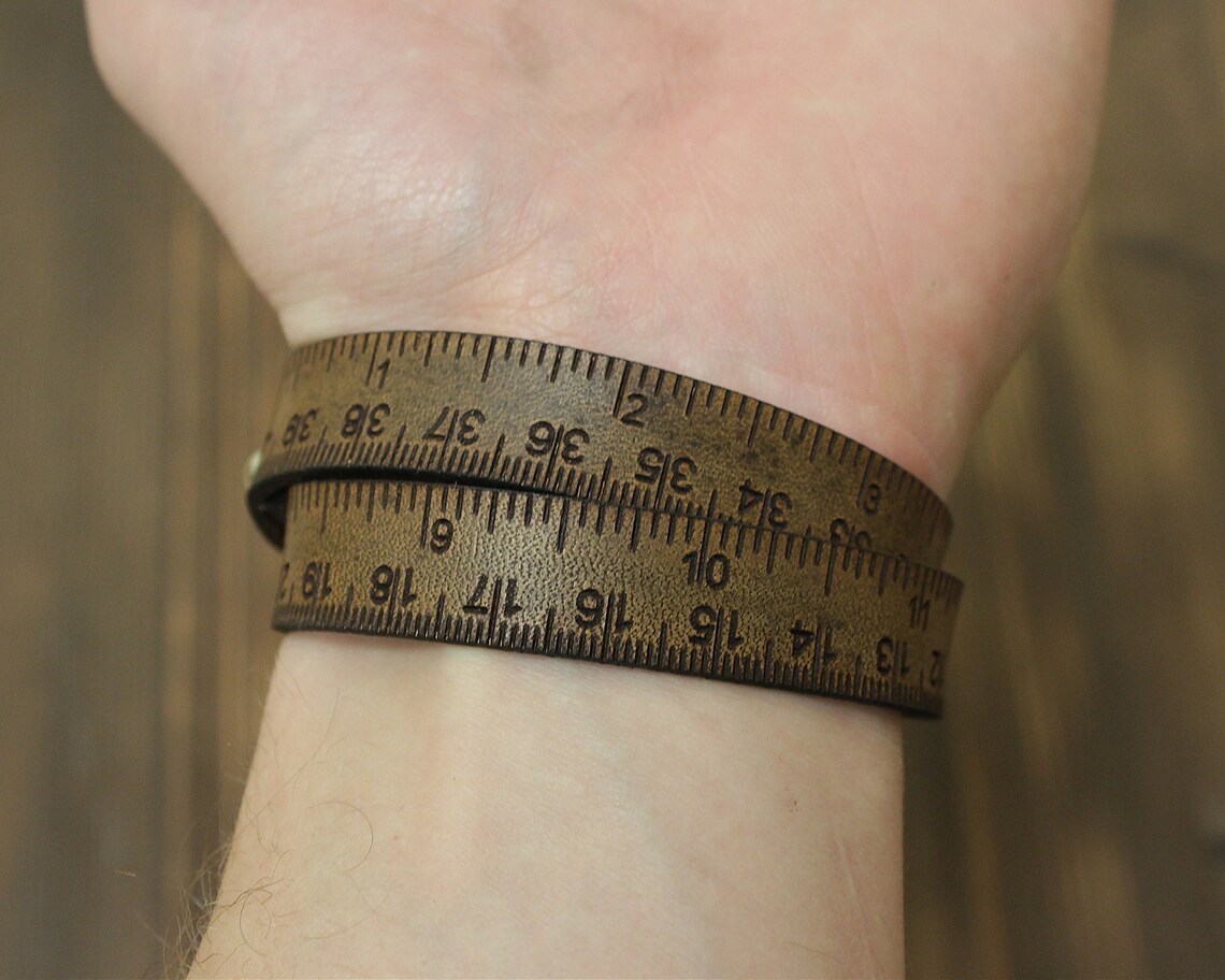 WRIST RULER BRACELET Ruler Bracelet Double Wrap Ruler - Etsy