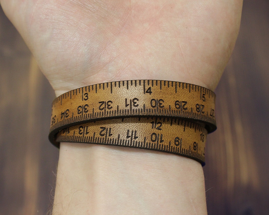 WRIST RULER BRACELET, Ruler Bracelet, Double Wrap Ruler Bracelet ...