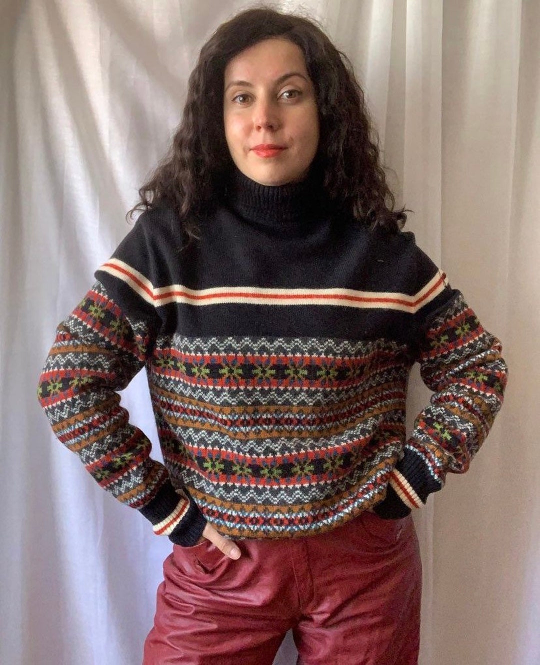 80s JEAN PAUL GAULTIER Junior Striped Woolen Sweater Marine Jumper ...