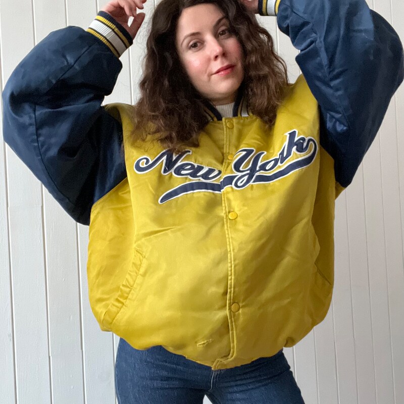 90s Baseball Jacket - Etsy