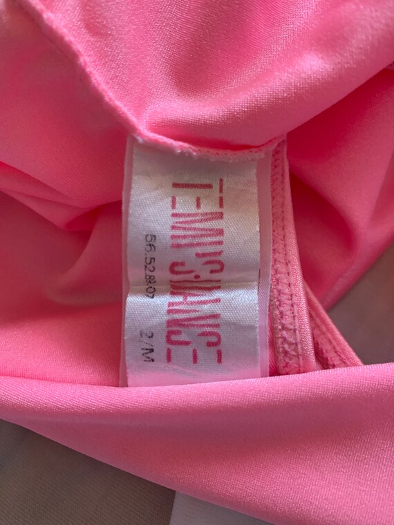 80s 90s Pink One Piece High Cut Swimsuit New Old Stoc… Gem