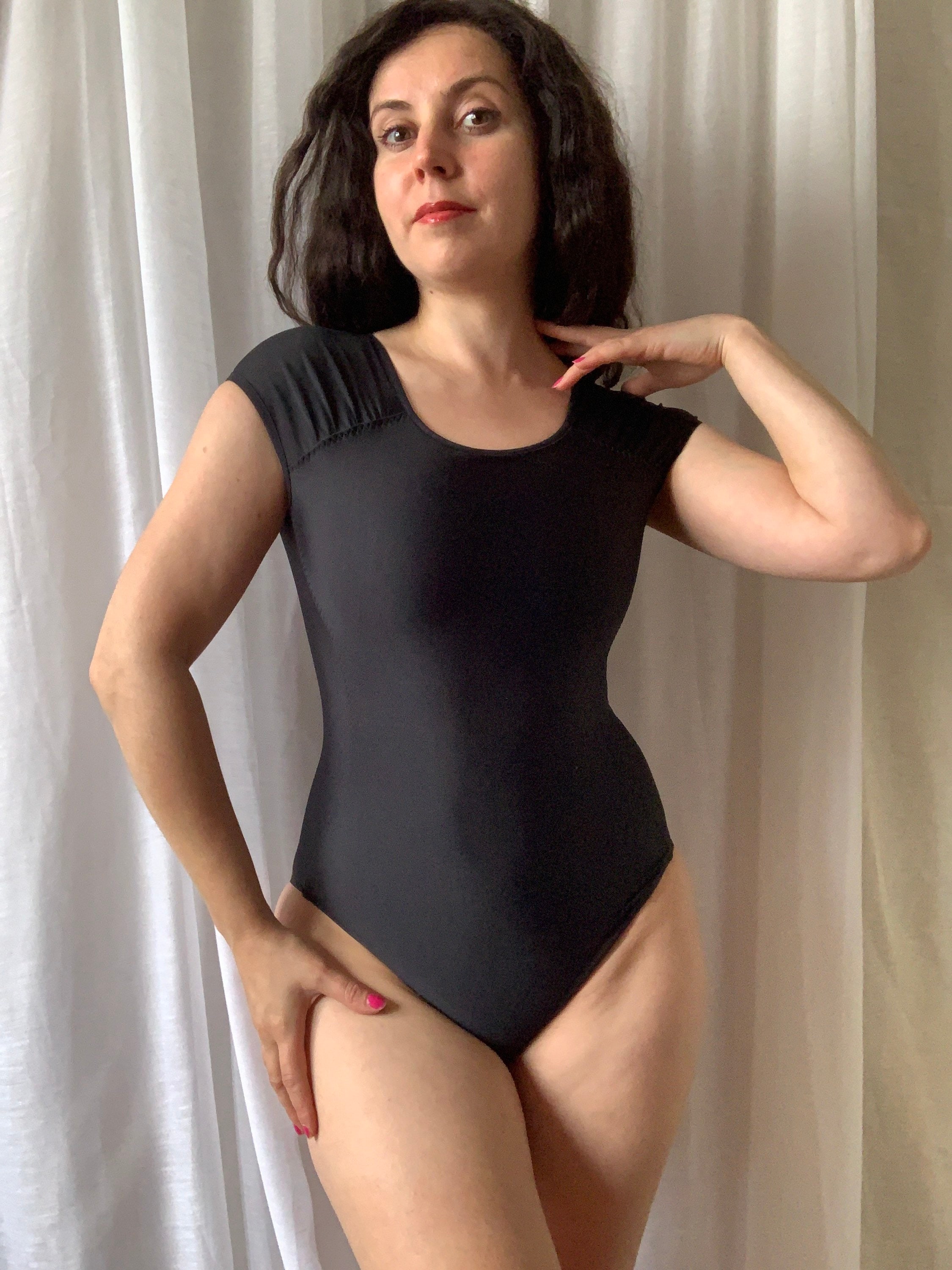 Vintage Black Teddy Bodysuit Size XS 90s Dancing Leotard - Etsy