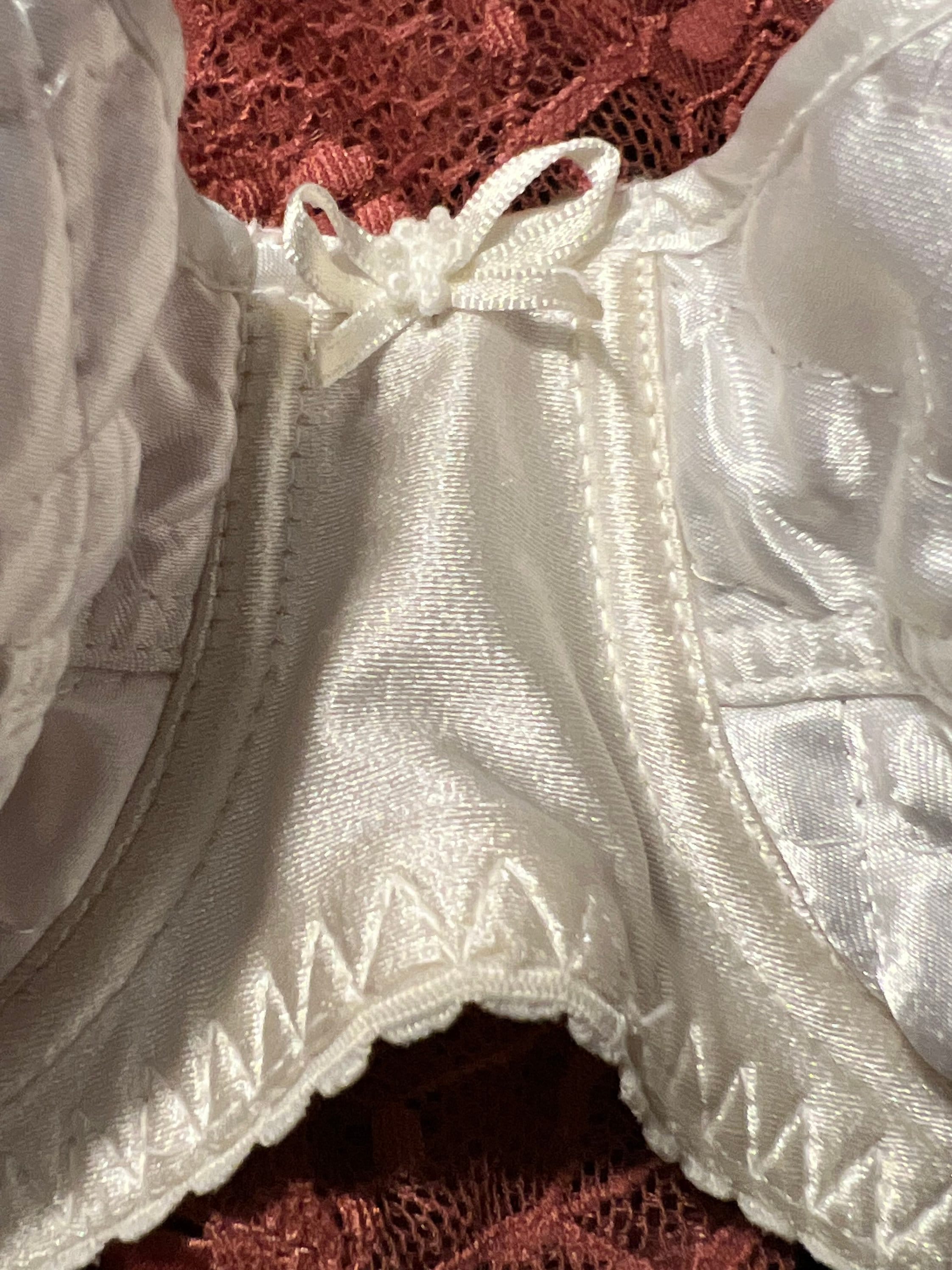 90s White Satin Quilted Bra. B Cup. Vintage Balconette Bra - Etsy