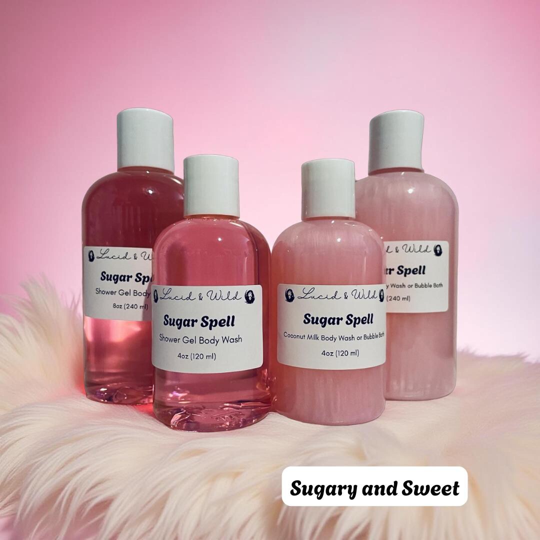 Sugar Spell Body Wash, Shower Gel, Coconut Milk Bath, Intention Oils ...