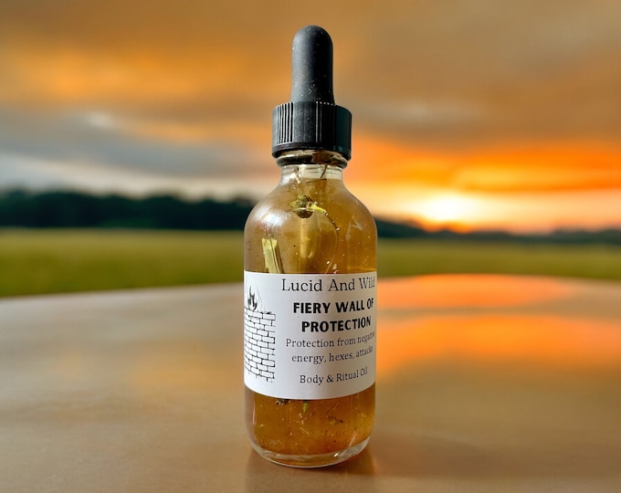Fiery Wall of Protection Oil, Hoodoo, Conjure, Intention Oil, Ritual ...