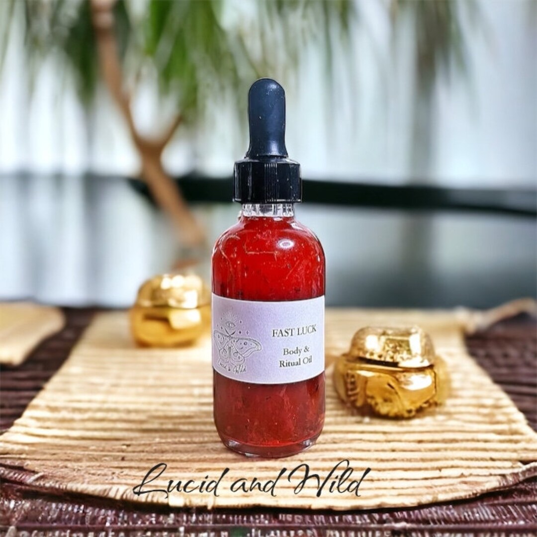 FAST LUCK Conjure Ritual Oil Prosperity Money Luck-in-a-hurry Gambling ...