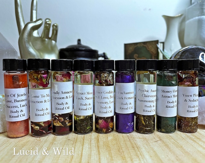The Witch | Crossroads Ritual Bath + Body Oil | Calendula + Patchouli ...