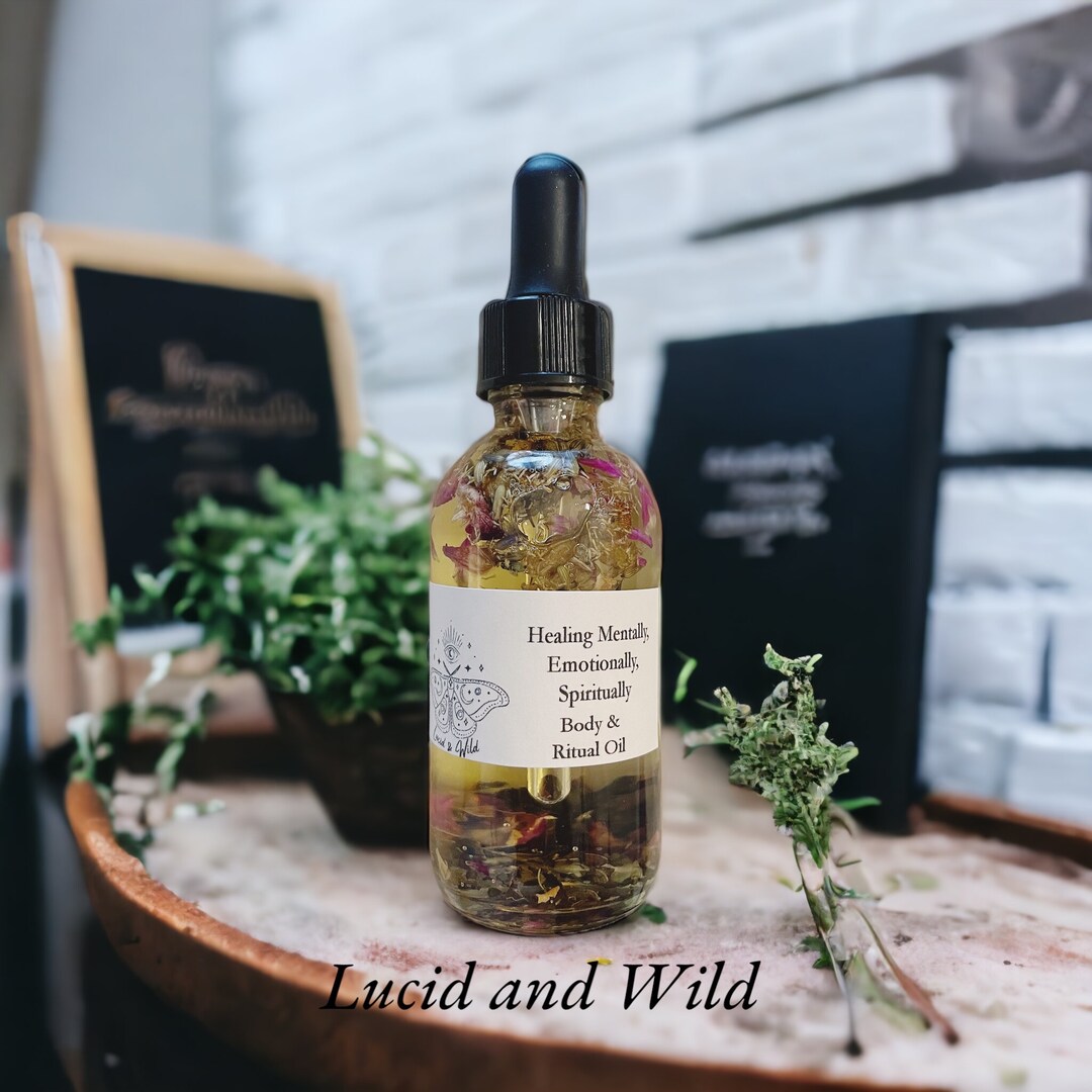 Healing Body Oil, Conjure, Wicca, Wicca Decor, Ritual Oil, Heal Oil ...