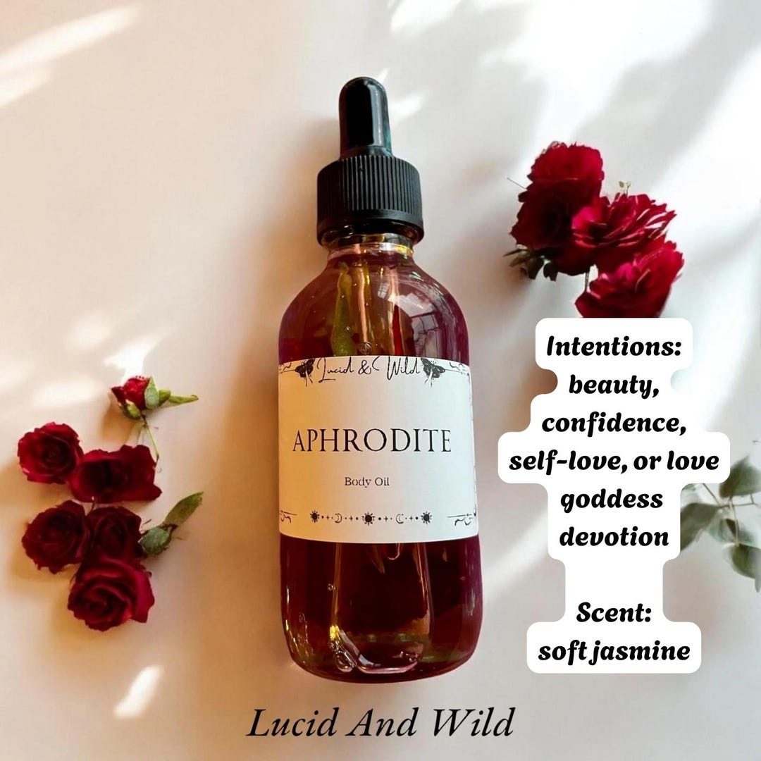 Aphrodite Body Oil, Self Love, Beauty Oil, Perfume Oil, Wiccan, Witchy ...