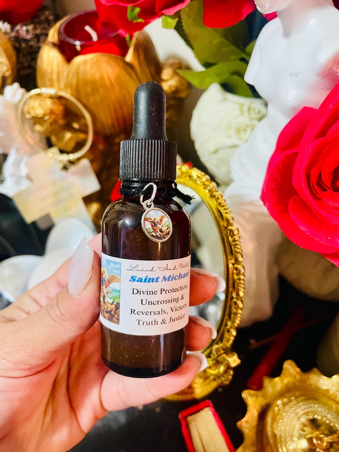 Saint Michael Perfume Body Oil, Intention Oil, Witch, Witchcraft, Pagan ...