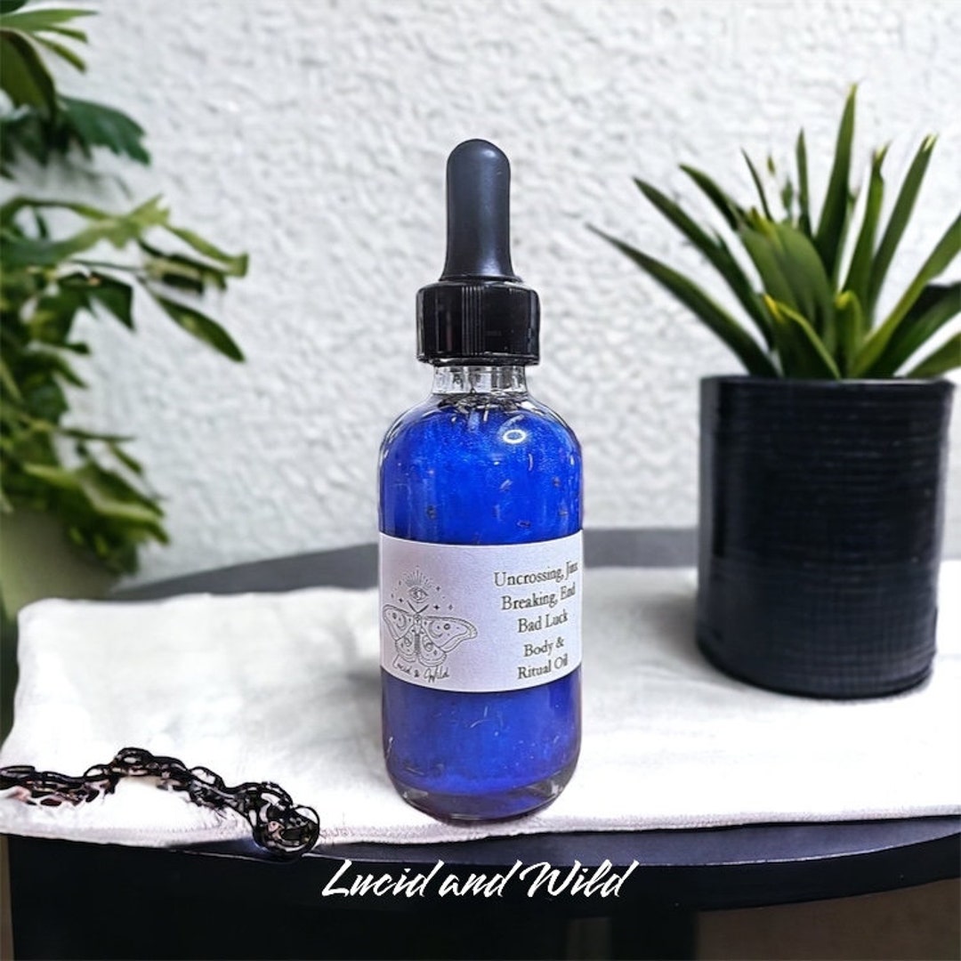 Uncrossing Body Oil, Undo Bad Luck, Hoodoo Oil, Conjure Oil, Witchcraft ...