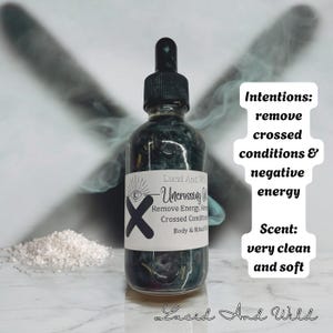 Uncrossing Body Oil, Undo Bad Luck, Hoodoo Oil, Conjure Oil, Witchcraft ...