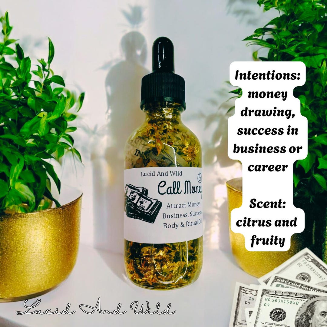 Call Money Perfume Body Oil, Intention Oil, Witch, Witchcraft, Pagan ...