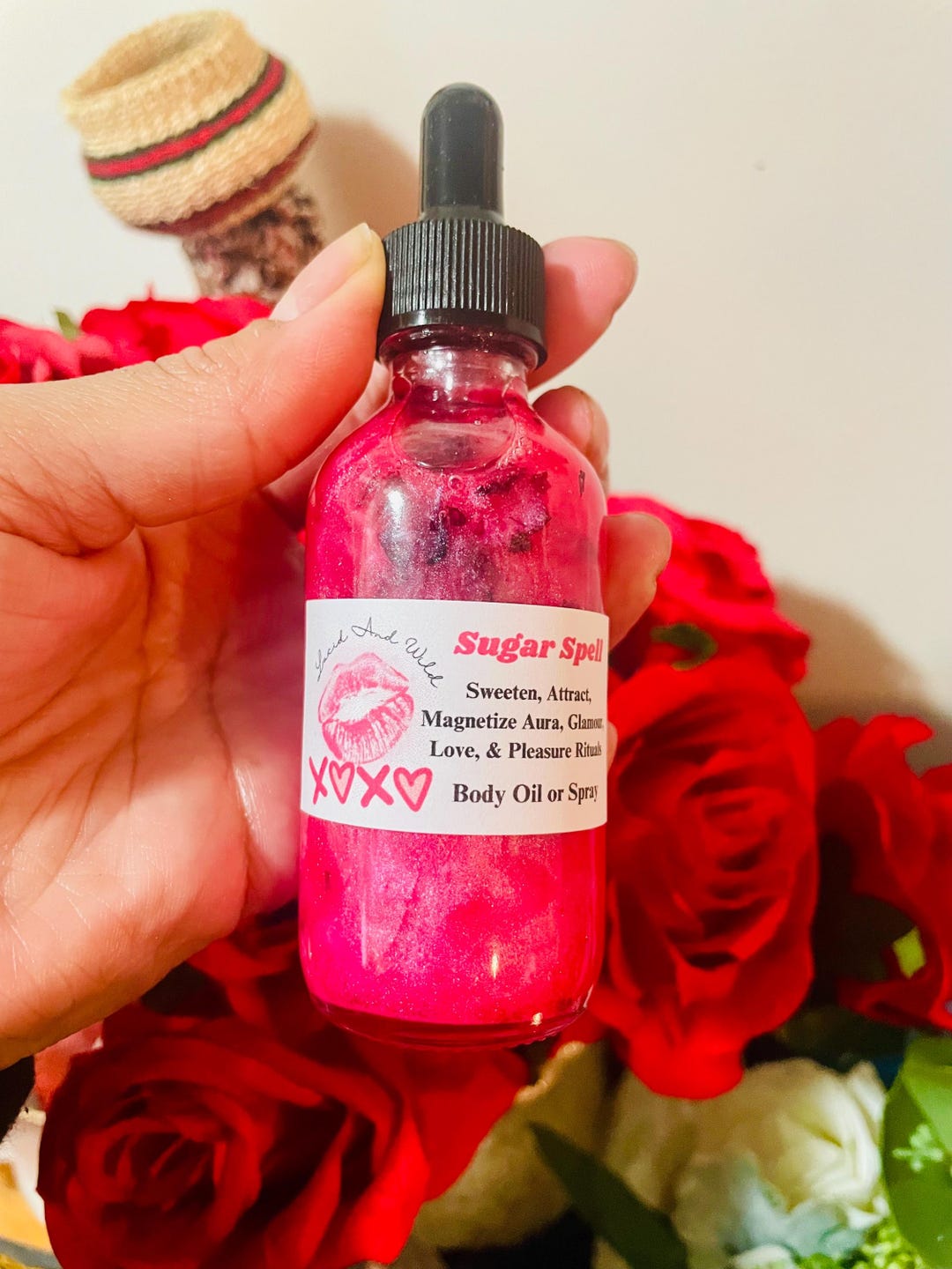 Sugar Spell Perfume Body Oil, Intention Oil, Witch, Witchcraft, Pagan ...
