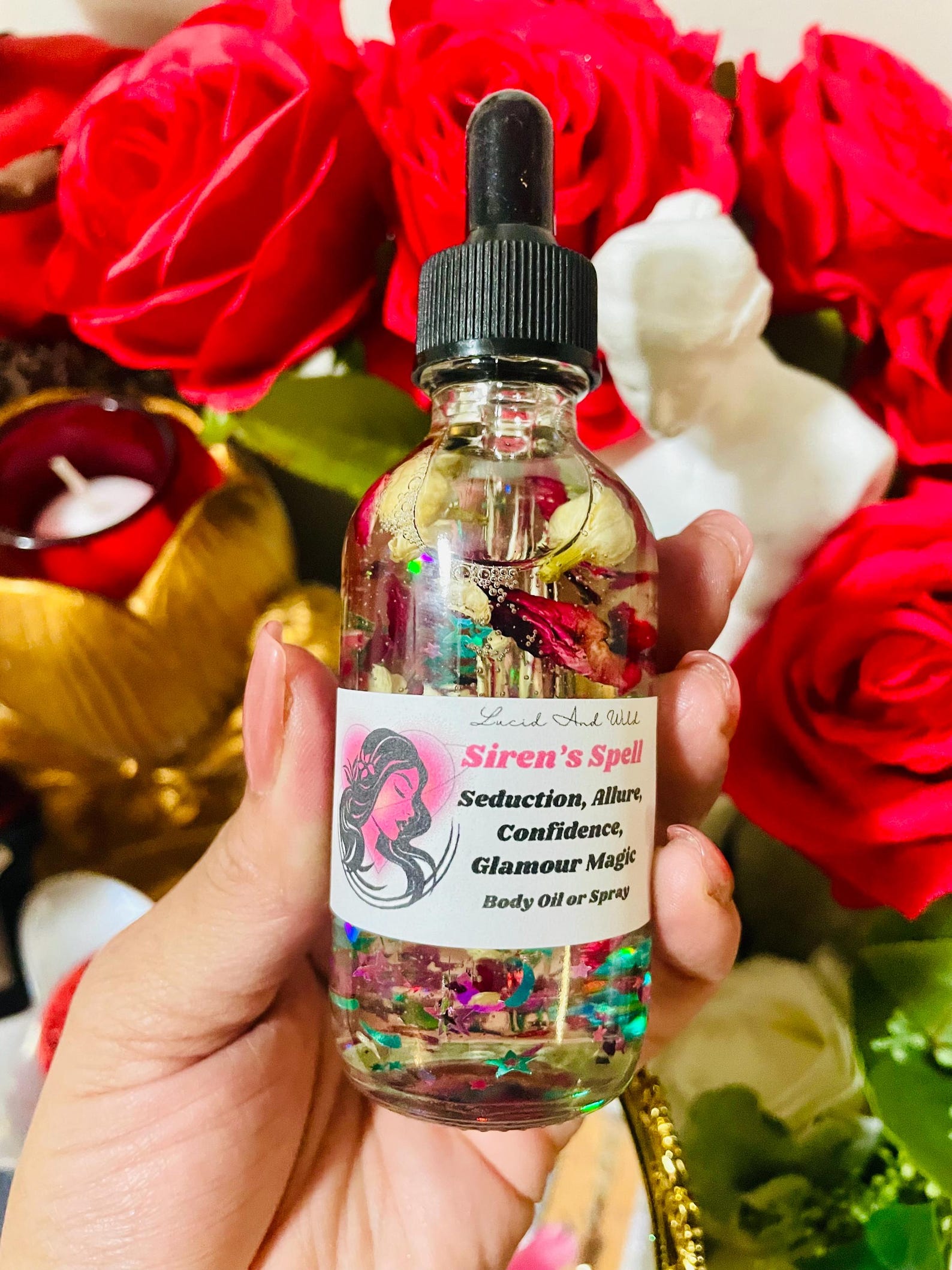Siren's Spell Perfume Body Oil, Intention Oil, Witch, Witchcraft, Pagan ...