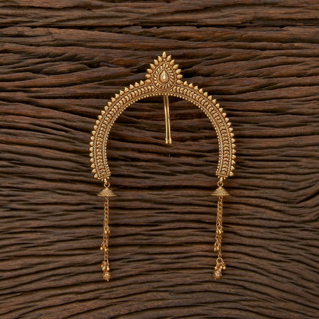 Ambada Hair Brooch /antique Polki Kundan Hair Brooch /bridal Hair Clip ...