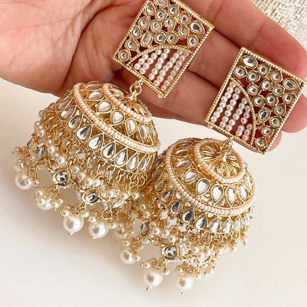 Large Jhumkas - Etsy