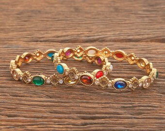 Indian Jadau Bangle Jarau Kangan Bridal Banglejadau Kangan - Etsy