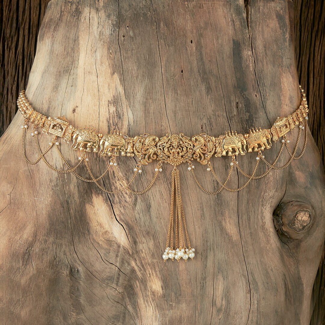 Doli Baraat Temple Waist Belt/ Temple Belt Temple /indian Belly Chain/1 ...