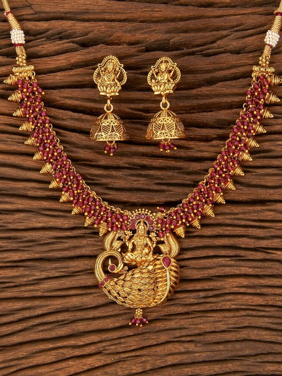 Ruby Necklace Designs In Gold