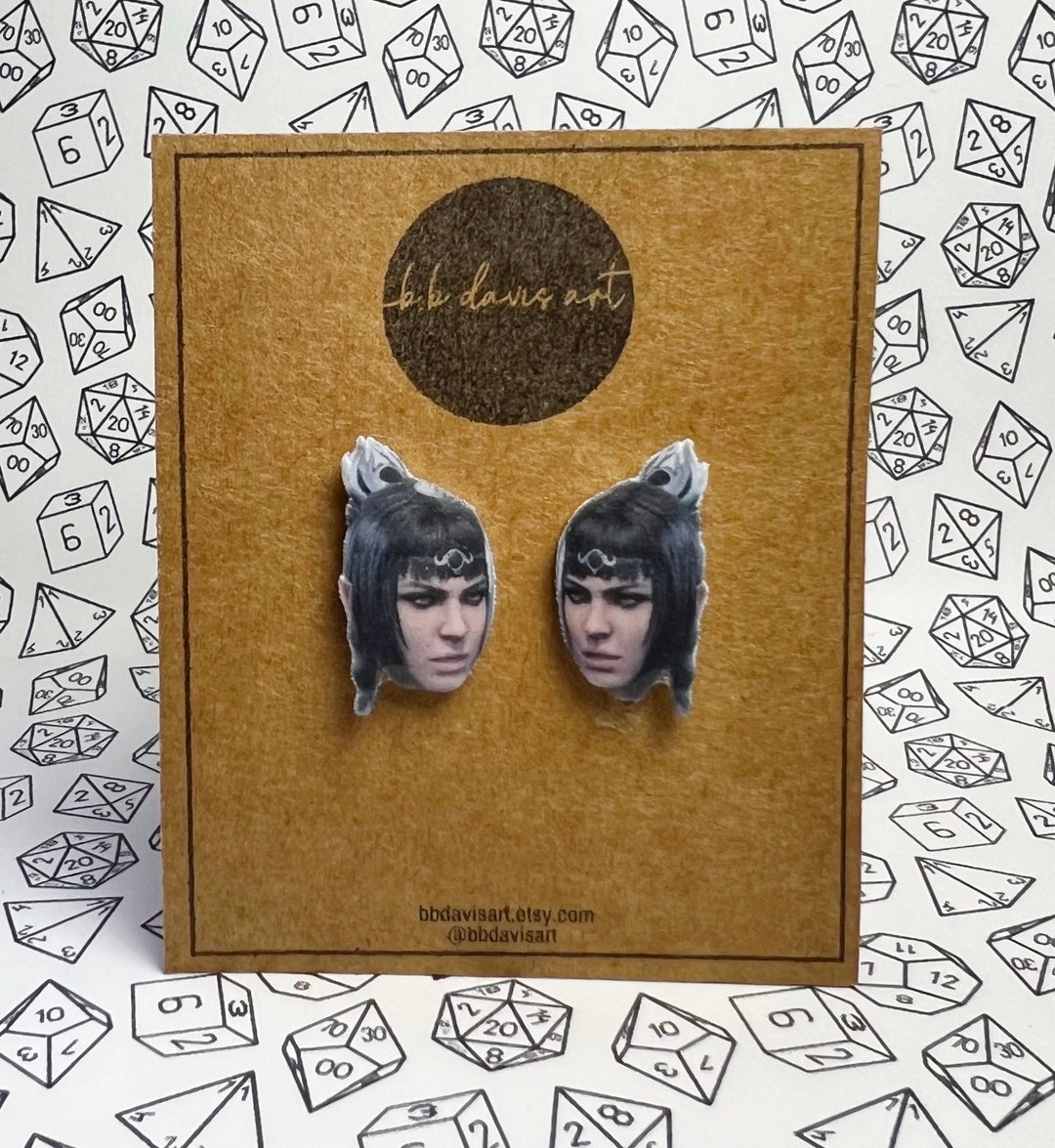 Shadowheart Stud Earrings Baldurs Gate 3 Jewelry Bg3video - Etsy