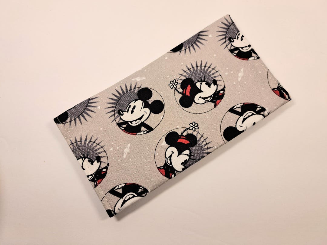 Mickey Mouse Minnie Mouse Fabric Checkbook Cover - Disney Checkbook ...