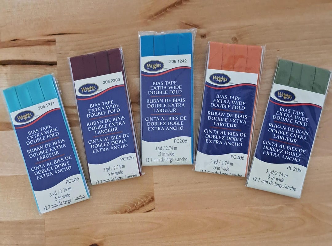 Wrights Extra Wide Double Fold Bias Tape - PC206 - 3 Yards - Etsy