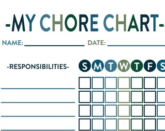 Minimal Chore Chart & Cleaning Ideas - Etsy